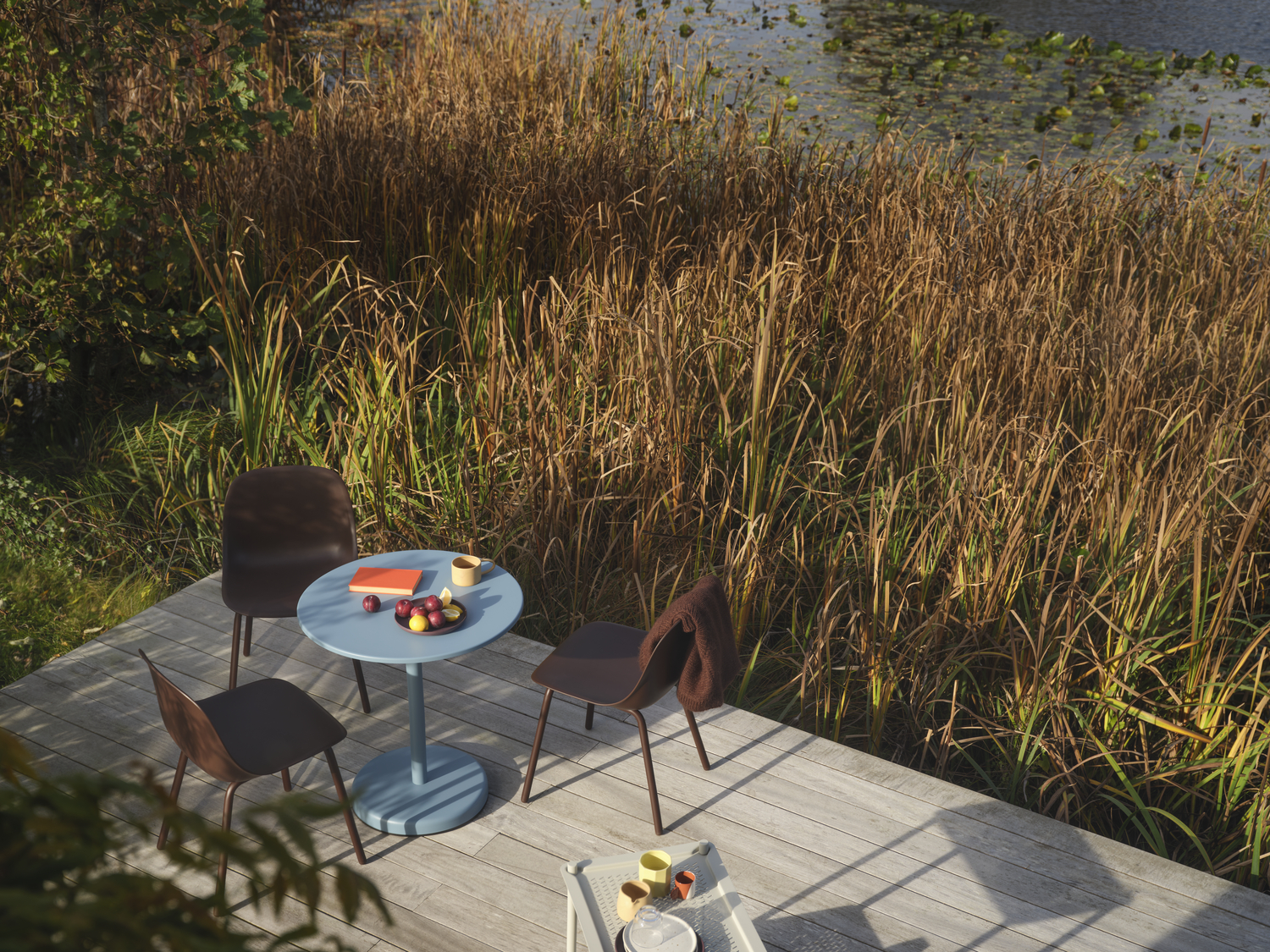 Linear Café Table | Modern Outdoor Furniture